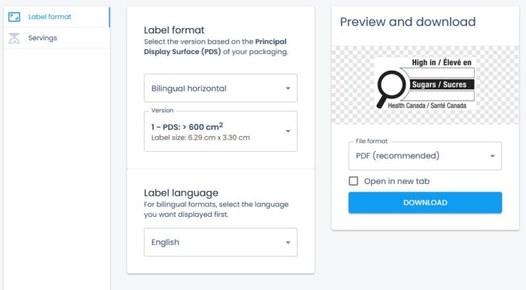 Canadian front-of-package nutrition symbols on Labelify - Labelify